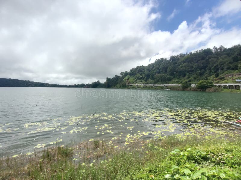 View of Bedugul Lake in Bali Stock Photo - Image of lake, bali: 262695906