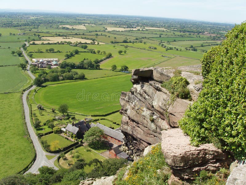 Beeston Castle in Cheshire, England Stock Image - Image of architecture ...
