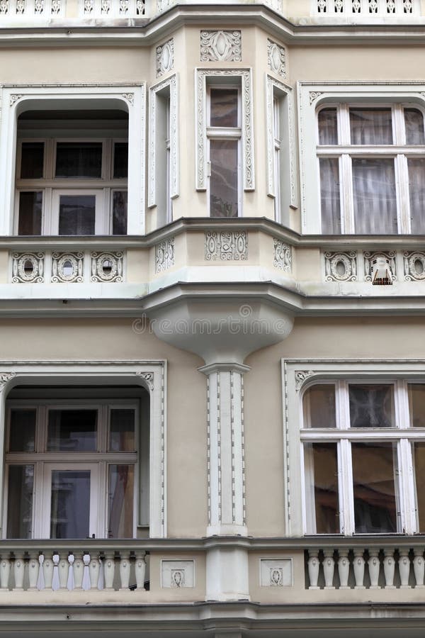 View of beige building stock image. Image of location - 40612835