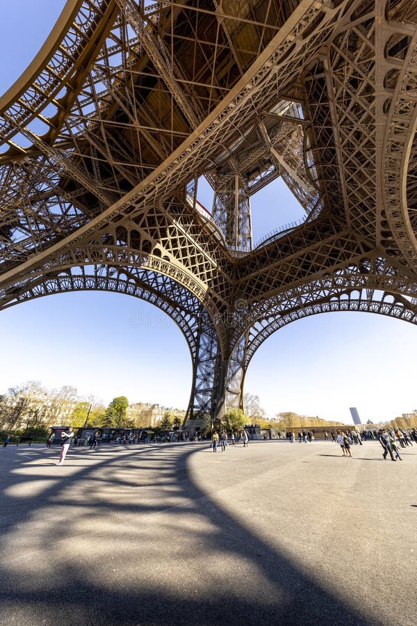 View from Below the Eiffel Tower, an Architectural Masterpiece ...