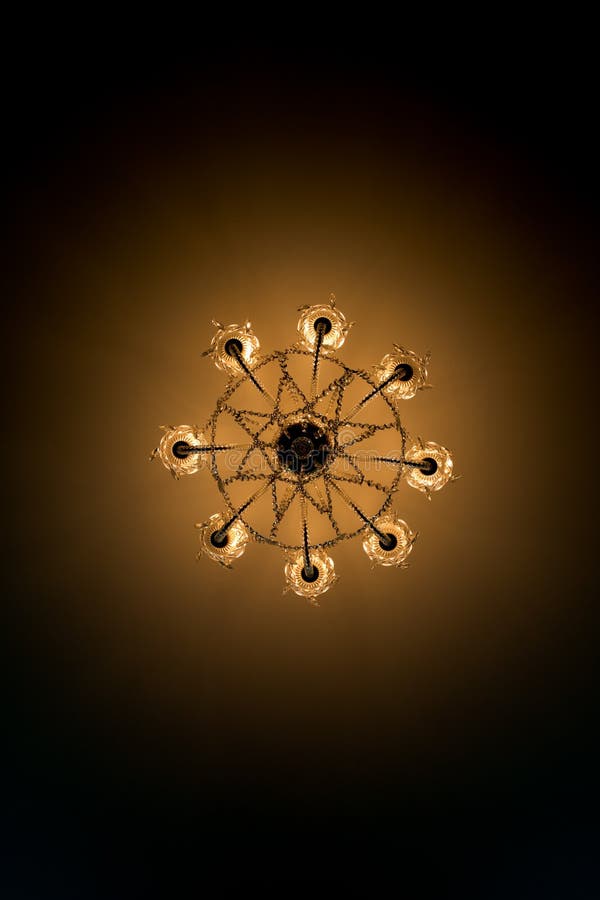 View from Below Electric Ceiling Lamp Stock Photo - Image of ...