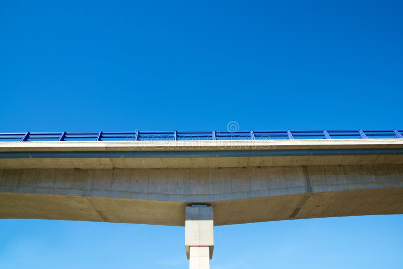 View from Below a Highway Bridge Stock Image - Image of concrete ...