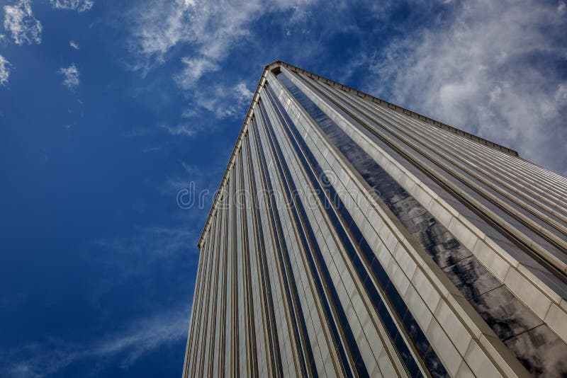 View from Below of a Large Corporate Building Stock Photo - Image of ...