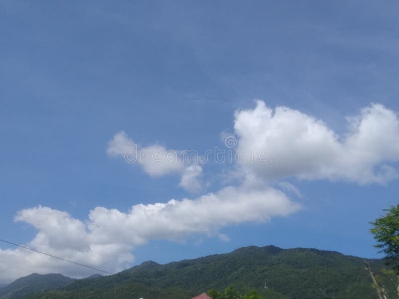 View from Below the Mountain in the Vast Rice Fields Stock Image ...