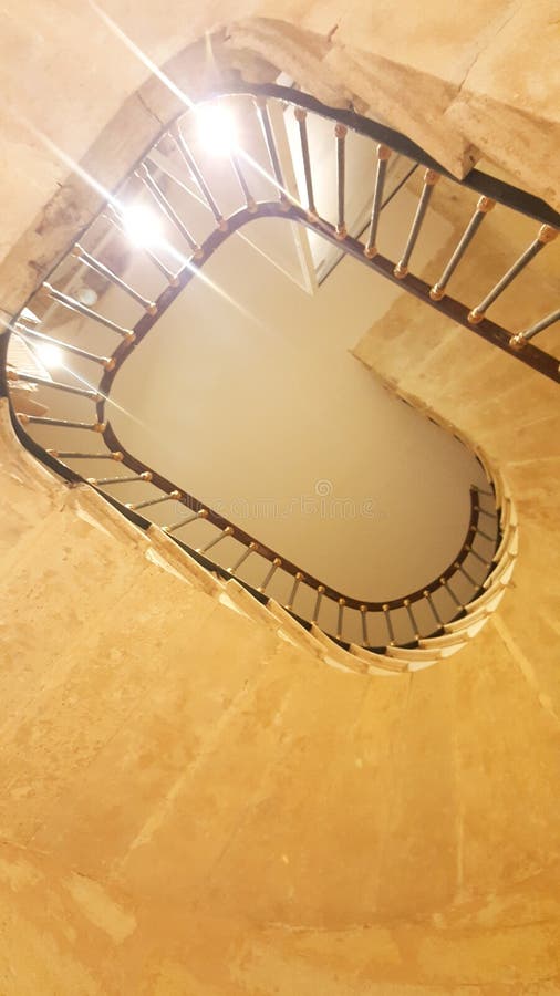 Below Staircase in Old Building Stock Image - Image of building ...