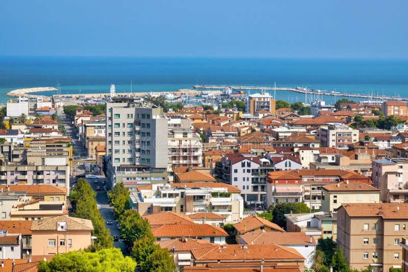 Giulianova stock photo. Image of rooftops, abruzzo, panorama - 241707862