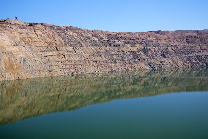 View of Berkeley Pit in Butte Stock Photo - Image of lead, lake: 182193508