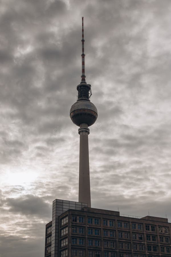 View of the Berlin Television Tower, Berlin, Germany Stock Image - Image of sightseeing ...