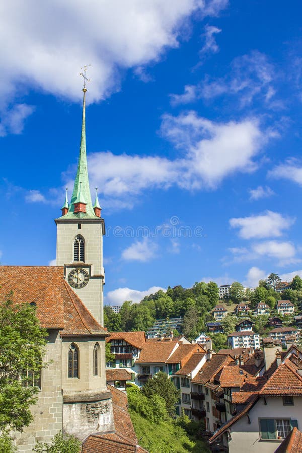 View of Bern. Church stock photo. Image of hill, berne - 138921698