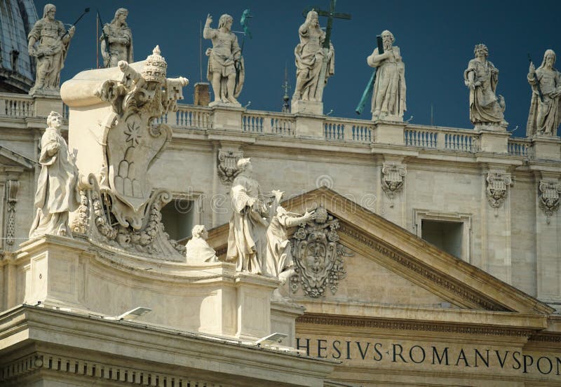 View of the Bernini Colonnade Stock Photo - Image of christian ...