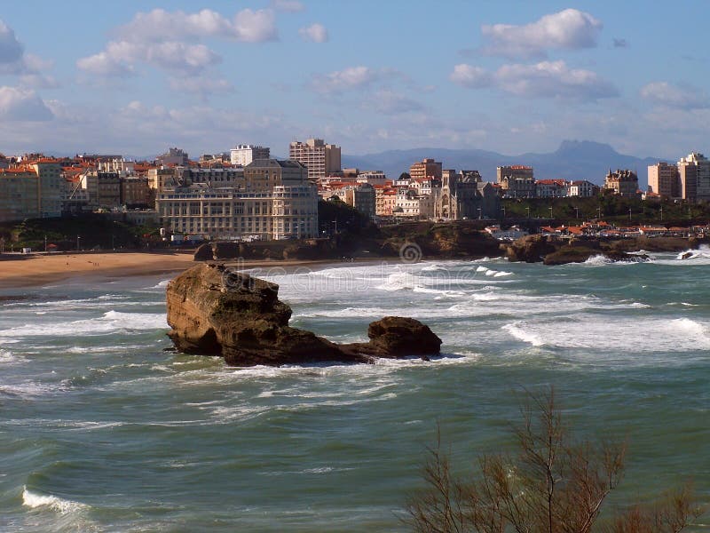 View of Biarritz stock image. Image of clear, atlantic - 19492253