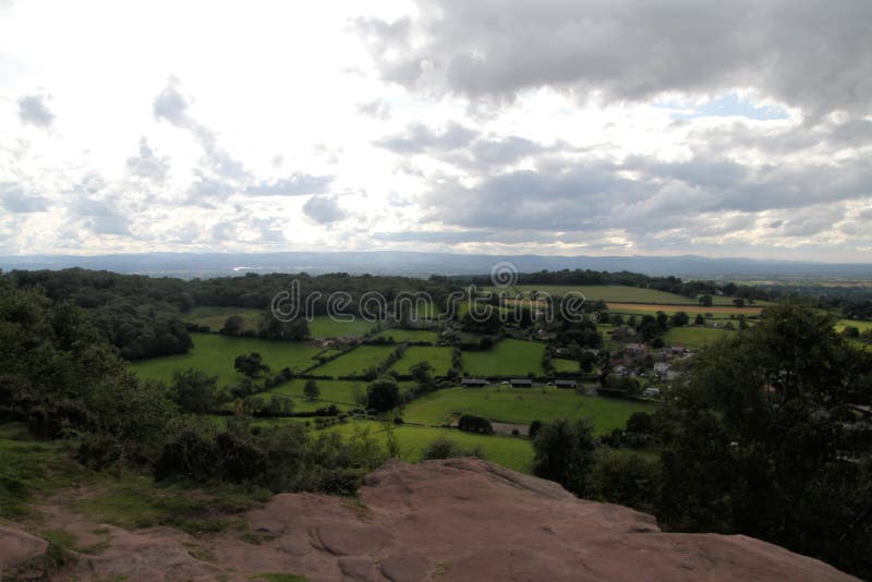 A view of Bickerton Hills stock image. Image of trees - 199604301
