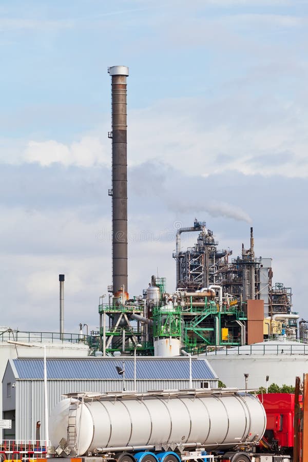 Oil refinery stock photo. Image of pipeline, metal, petroleum - 26997890