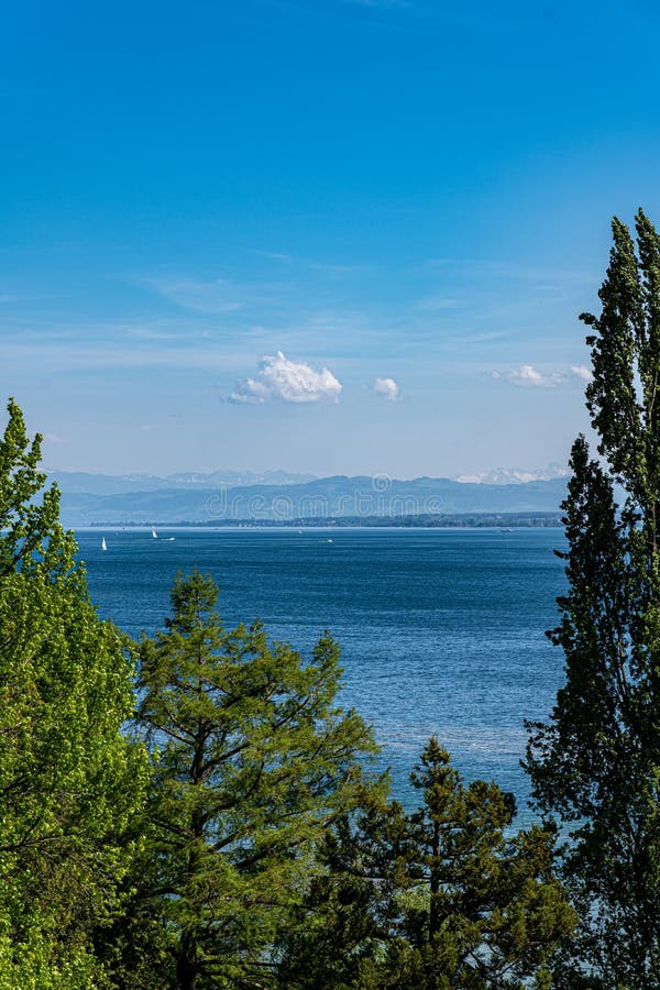 View of the Biggest German Lake Called Lake Constance Stock Photo ...