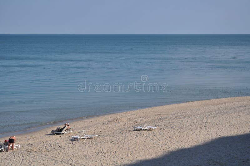View of the Black Sea. in the Afternoon Weekend in the Sunny Day ...