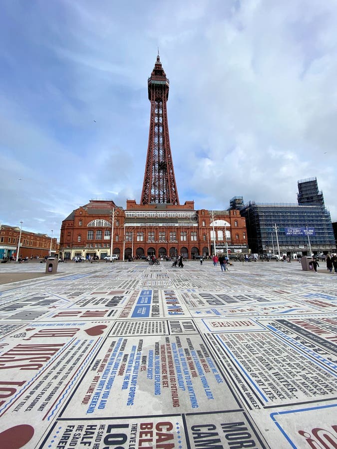 A view of Blackpool Tower editorial photo. Image of outside - 262420771
