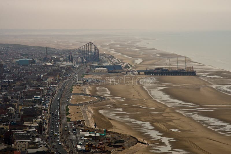 View from the Top of Blackpool Tower - Blackpool - United Kingdom Stock ...