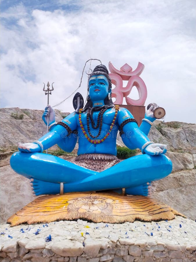 View of the Blue Buddha Statue Stock Photo - Image of faith, symbol ...
