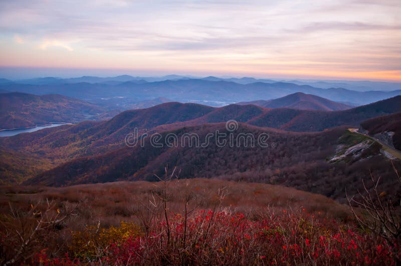 View of the Blue Ridge Mountains Stock Image - Image of gorge ...