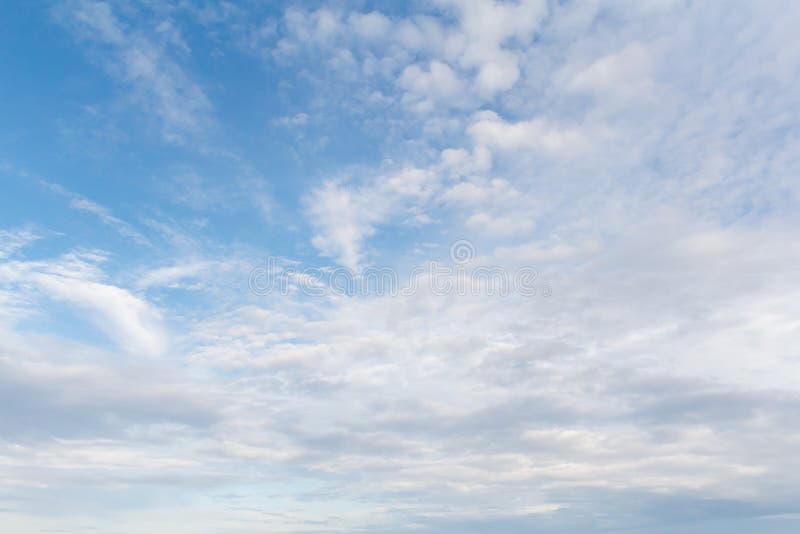 The View of a Blue Sky with a Little Cloud Stock Photo - Image of ...