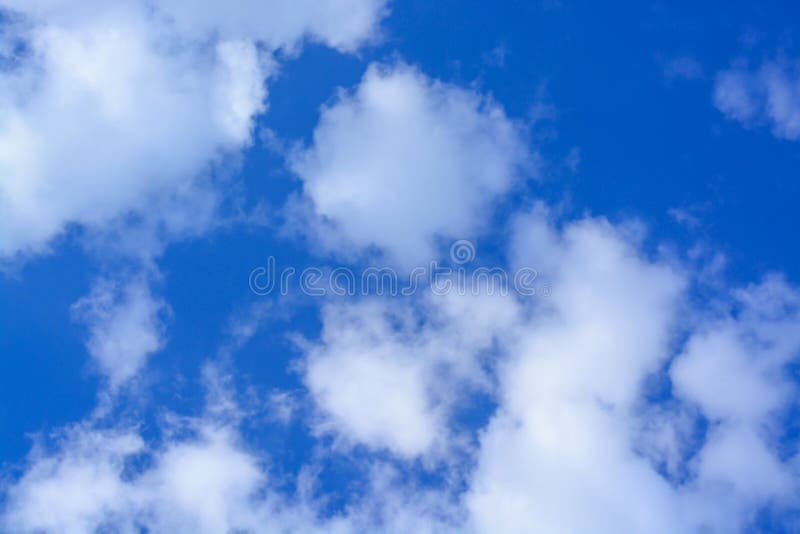 View of a Blue Sky with Small Light Clouds Stock Image - Image of ...