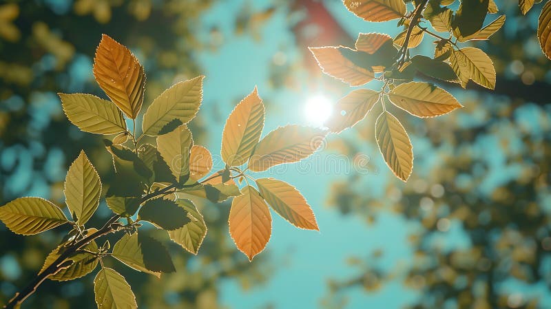 View of Blue Sky with Sun Lights Stock Photo - Image of universe ...