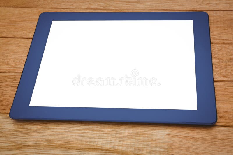 View of a blue tablet stock photo. Image of technology - 61435676