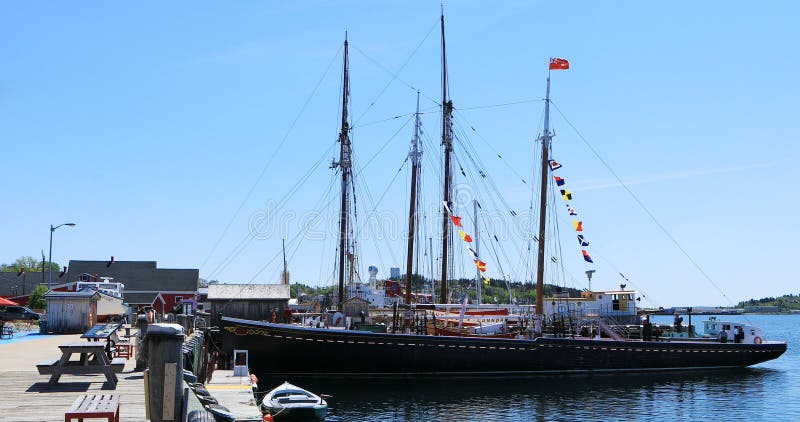 View of the Bluenose II in Lunenburg, Nova Scotia Editorial Stock Image ...