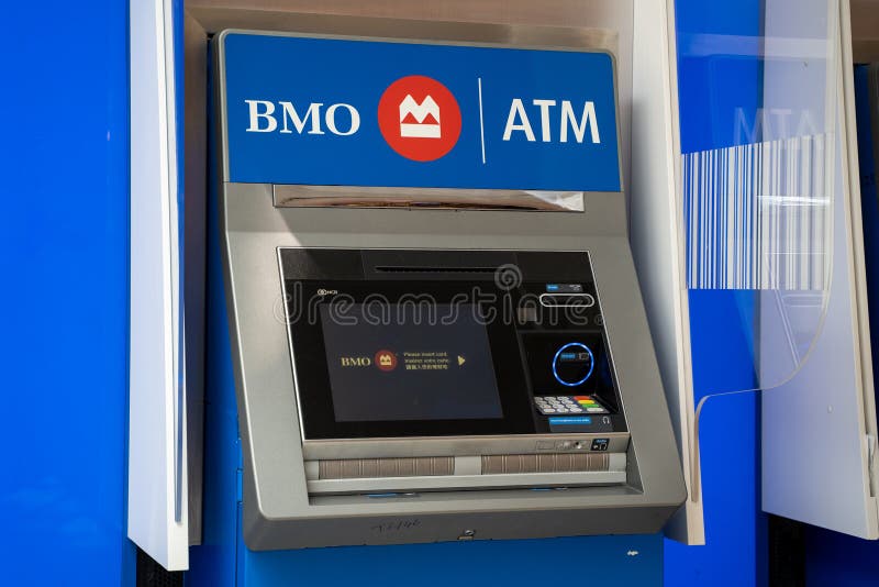 View of BMO Bank of Montreal ATM. Editorial Photography - Image of ...