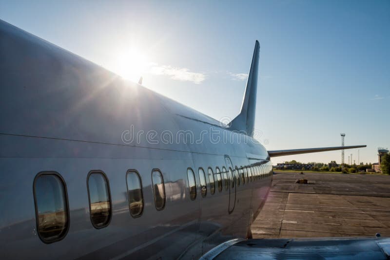 Rear View of Main Landing Gear and Cargo Hatch of Big Wide Body ...
