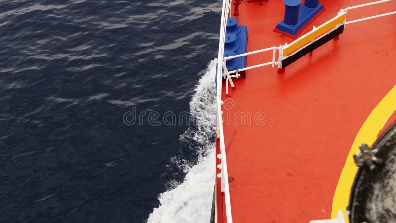 View from Boat Bow when Fast Moving Over Water on Sea Stock Image ...