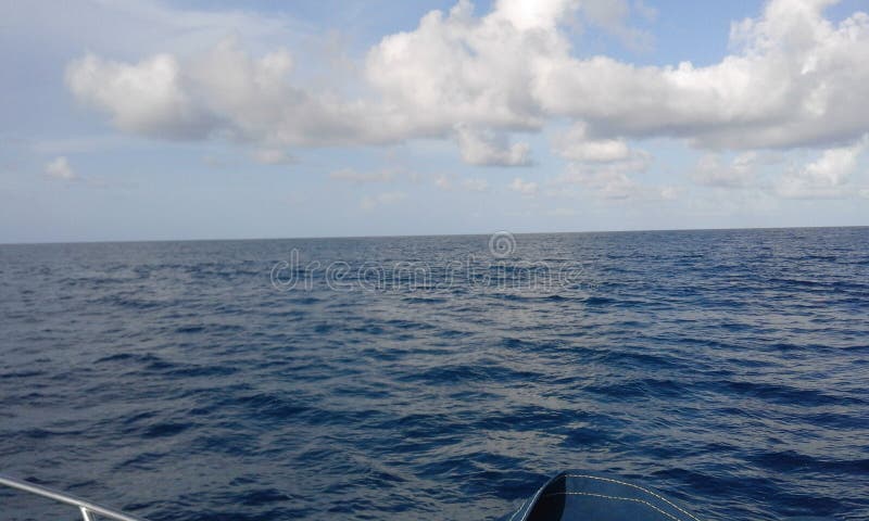 Sea stock image. Image of boat, view, clouds - 111665423