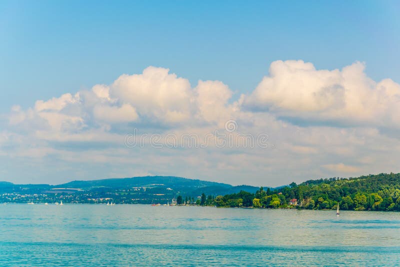 View of the Bodensee/Lake Constance...IMAGE Stock Image - Image of park ...
