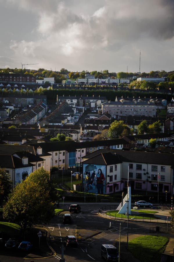 View of the Bogside in Derry Editorial Image - Image of ulster ...