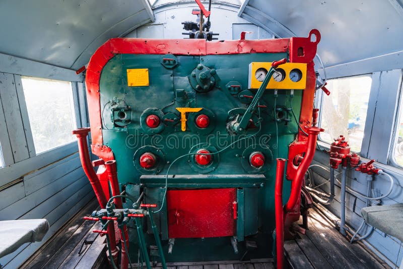 View of the Boiler Room in the Driver S Cabin of the Old Train Stock ...
