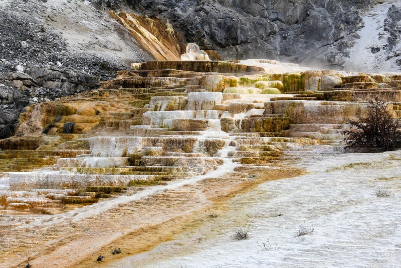 View of Boiling Pots in Yellow Stone National Park. Stock Photo - Image ...