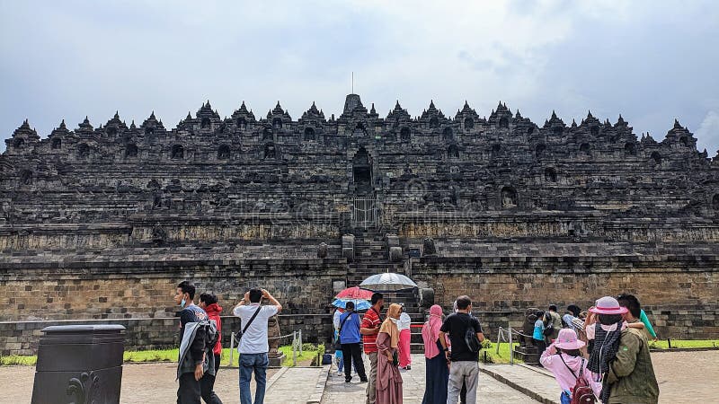 A View of the Borobudur Temple Monument from Below Editorial Stock ...