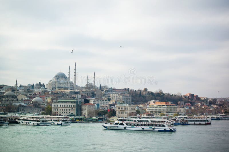 Asian Side Shoreline of Istanbul City Editorial Stock Image - Image of ...