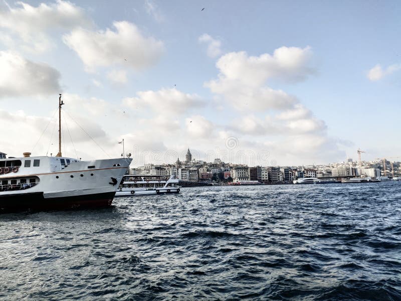 A view of the Bosphorus editorial stock photo. Image of view - 205273163