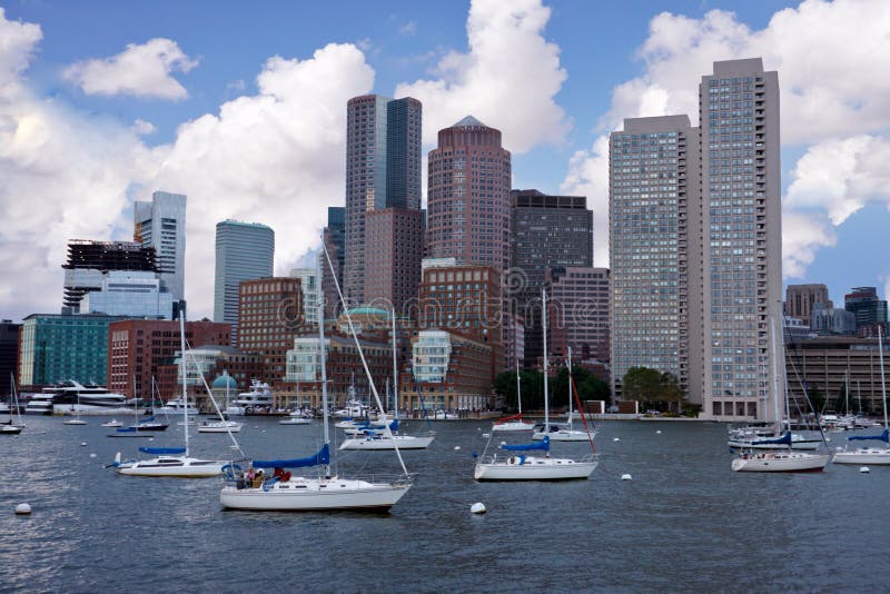 View of Boston stock image. Image of american, upper - 16938619