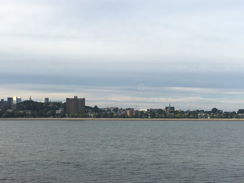 View Boston Bay from Harbor Point, Boston MA Stock Image - Image of ...