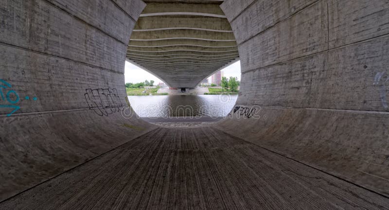 View of the bottom bridge stock image. Image of suspension - 68258977