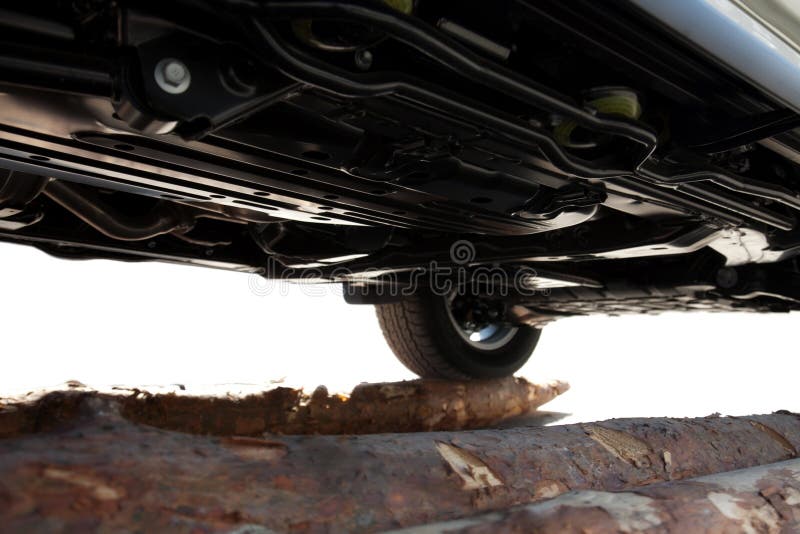 View from the Bottom of a Car Stock Image - Image of looking ...
