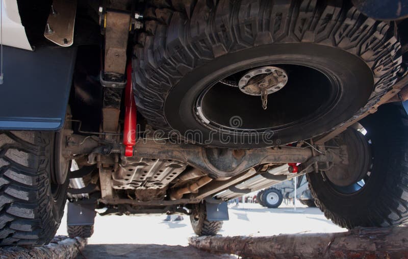 View from the Bottom of a Car Stock Image - Image of automobile ...
