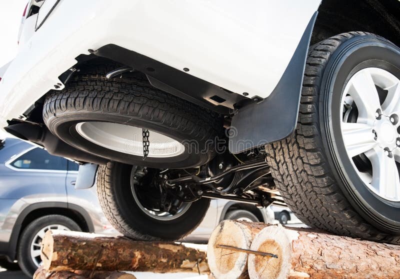 View from the Bottom of a Car Stock Image - Image of looking, machine ...