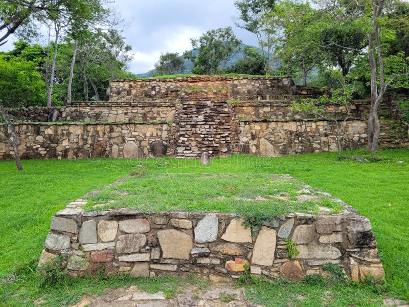 View of the Bottom of a Pyramid in the Archaeological Zone of ...