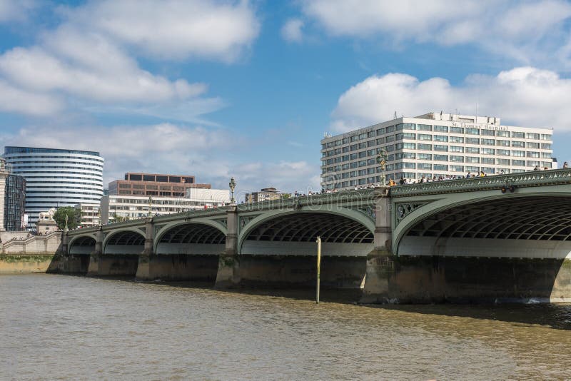 View from the Bottom of the Westminster Bridge in London Editorial ...