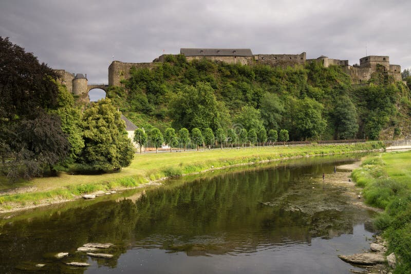 View at Bouillon castle stock image. Image of green - 201661581