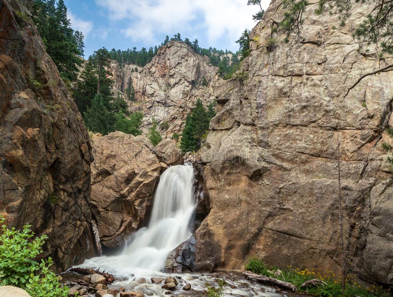 Boulder Falls in Boulder, Colorado Stock Image - Image of rockies ...