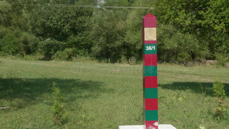 View of Boundary Pillar that Shows the Borders of Former Soviet Union ...